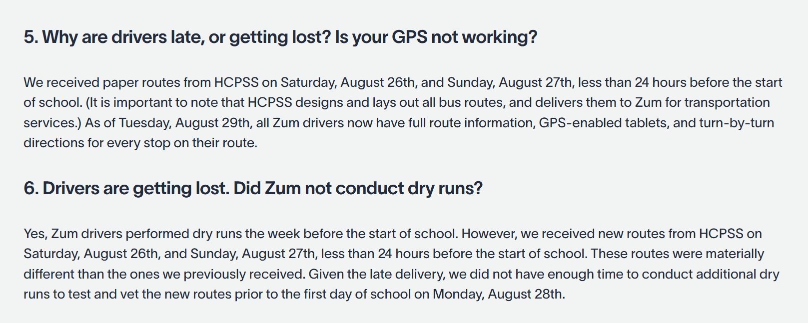 A Breakdown of the HCPSS Contract with Zum Services, Inc. - HoCo Watchdogs